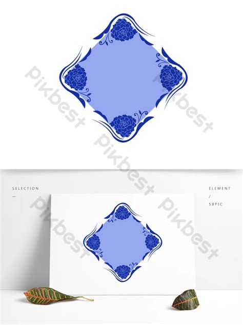 파란색과 흰색 도자기 일러스트 Png Psd 무료 다운로드 Pikbest
