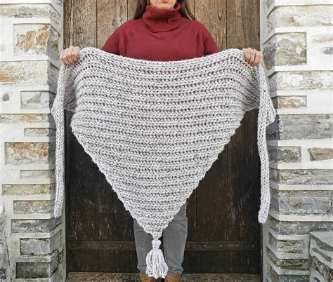Chunky Crochet Shawl Pattern Thule