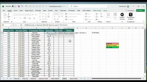 Part 194 Create Expiry Date In Excel Youtube