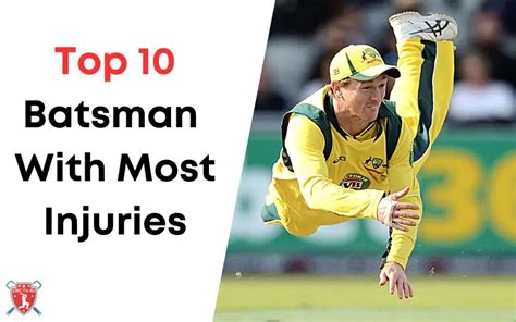Top 10 Batsman With Most Injuries Crictv4u