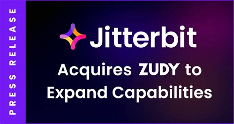 Low Code Development Platform Zudy Acquired Jitterbit
