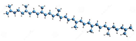 3d Image Of Lycopene Skeletal Formula Stock Illustration Illustration