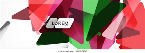 Science Background Abstract Triangle Pattern Vector Stock Vector