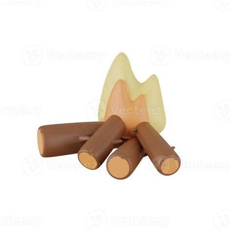 Fire Camp 3d Illustration 17296845 Png