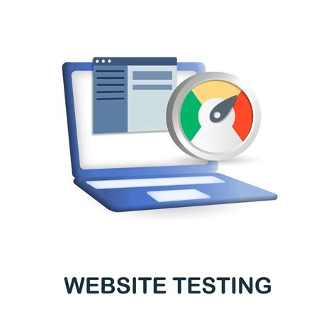 Website Testing Icon 3d Illustration From Web Development Collection