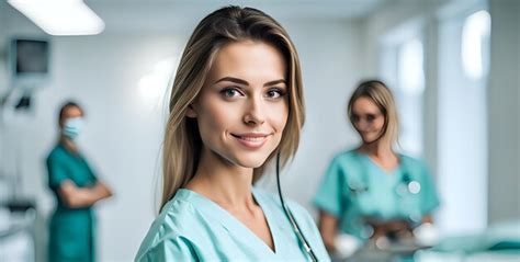 Premium Photo Beautiful Smiling Woman Working In The Medical Field