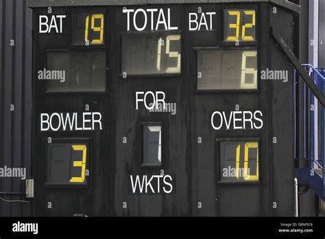 The Scoreboard Shows That Essex Are 15 For 7 Wickets As They Head