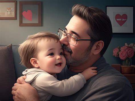 Premium Ai Image Happy Fathers Day