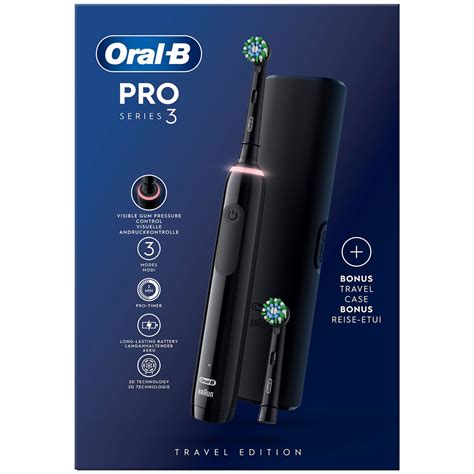 Oral-B Pro 3 eltandborste 759912 (svart) - Elgiganten