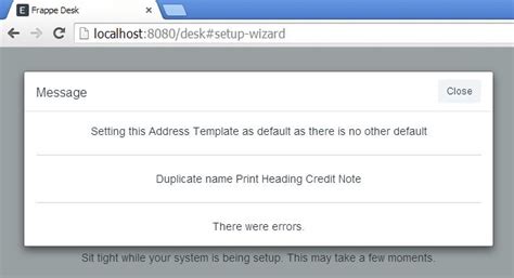 Setup Wizard Error Setup Frappe Forum