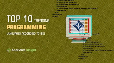 Top 10 Trending Programming Languages According To Ieee