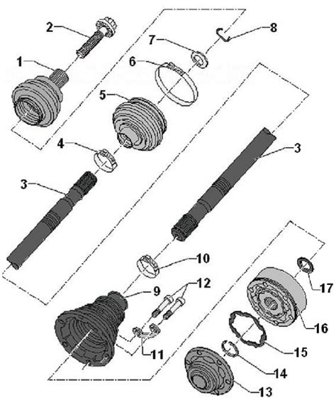 Rear Drive Shafts — Components Skoda Kodiaq 1 2016 2024