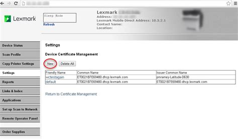 Configuring The 8021xeap Authentication On Lexmark Wireless Devices