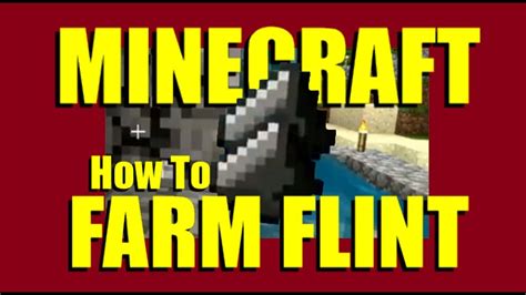 How To Farm Flint For Arrows In Minecraft Youtube
