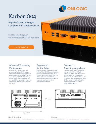 Helix 401 Onlogic Pdf Catalogs Technical Documentation Brochure