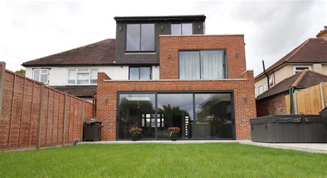 Double Storey Extension With Semi Detached House Plans