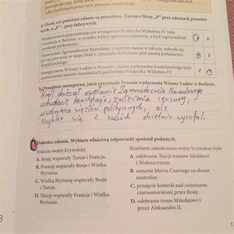 Dokończ zdania Wybierz właściwą odpowiedź spośród podanych zad 5