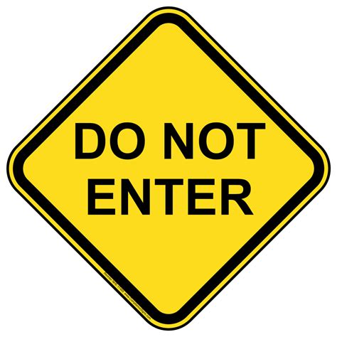 Do Not Enter Sign NHE 17489 Recreation