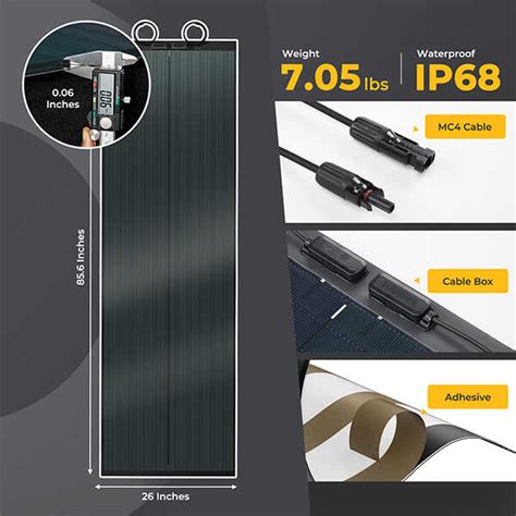 200 Watt Cigs Thin Film Solar Panel Bougerv Australia