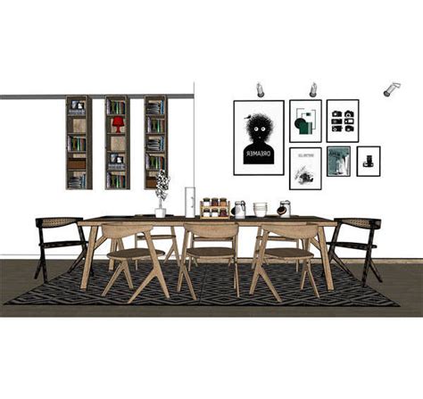 餐厅建筑景观su模型 室内室外草图完整sketchup模型2 筑图 建筑景观素材 Lumion模型 方案文本 Cad施工图 Su模型下载