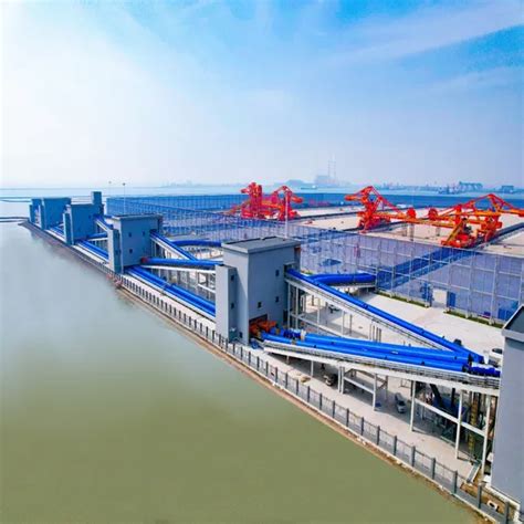 Industrial Long Distance Belt Conveyor System For Port Bulk Material