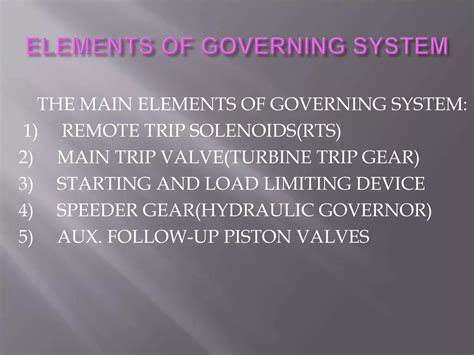 Turbine Governing System An Overview Pptx