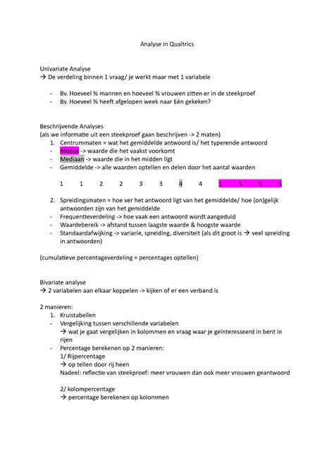 Analyse In Qualtrics Analyse In Qualtrics Univariate Analyse De