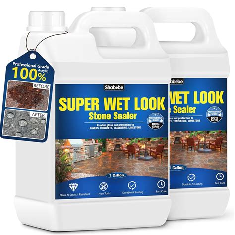 Wet Look Sealer For Driveways Pavers And Stone Shabebe