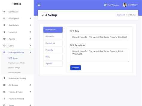 Real Estate Directory Listing Laravel Script With Admin And Agent Portal