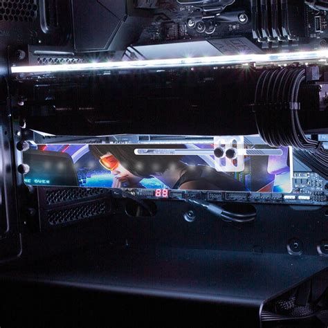 Scifi Anime Girl Rgb Gpu Support Bracket Dan Giuz V1tech V1 Tech