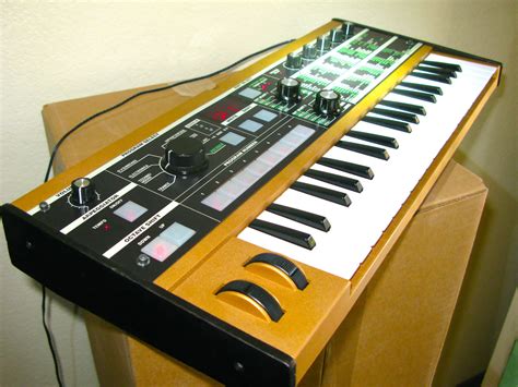 MATRIXSYNTH Korg Microkorg Synthesizer Daft Punk Gold Black Helmet Tribute