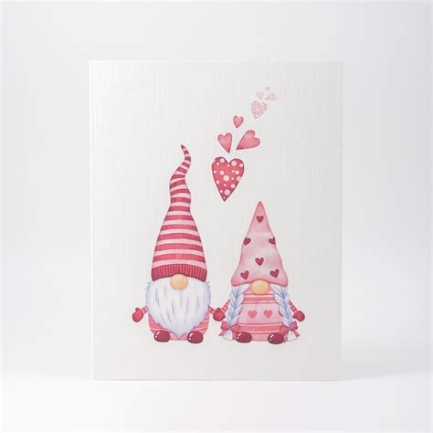 Valentine Gnomes Handmade Greeting Card Set Valentine Gnome Cards