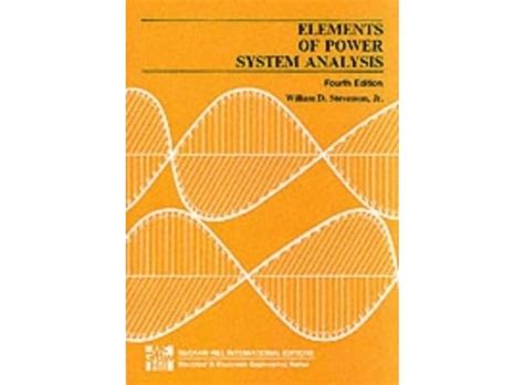 Elements Of Power System Analysis By Stevenson Jr Analysis Power