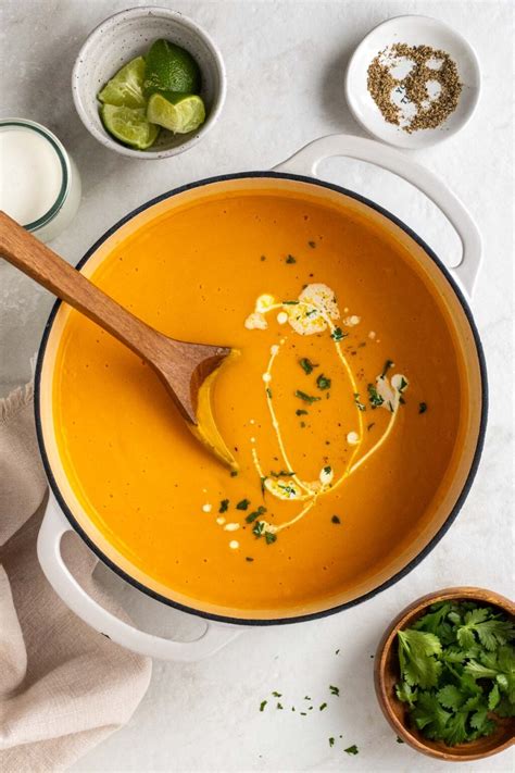 Carrot Ginger Coconut Soup Stephanie Kay Nutrition