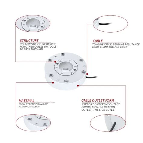 kunwei aluminum alloy strain gauge multi axis force torque sensor load