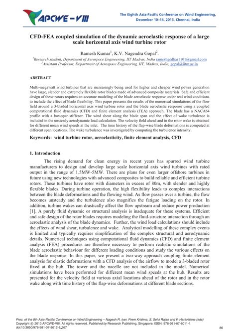 Pdf Cfd Fea Coupled Simulation Of The Dynamic Aeroelastic Response Of