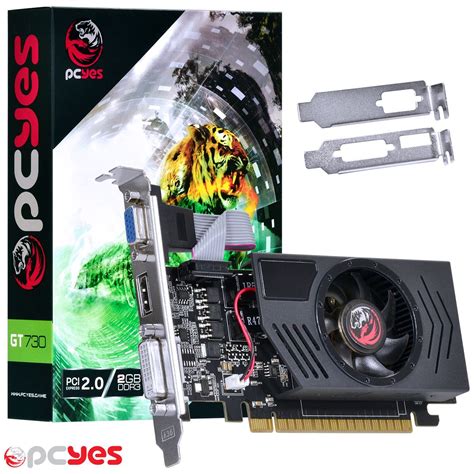 Placa De Video Nvidia Geforce Gt730 2gb Sddr3 128 Bits Low Profile Pgt73012802d3