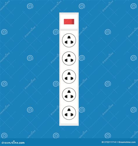 Power Strip Realistic Electric Wall Socket Extension 3D AC Current