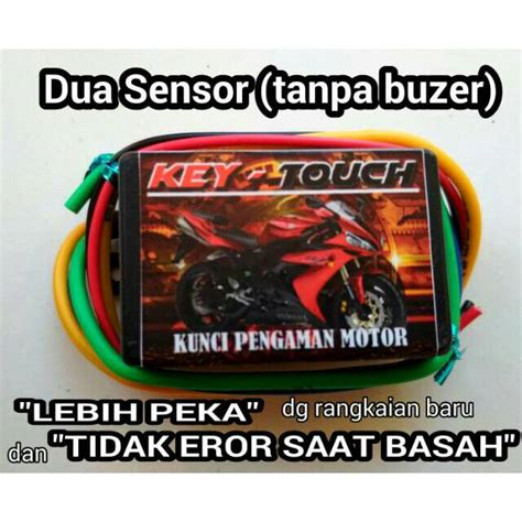 Jual Alarm Motor Dua Sensor Sentuh Tanpa Sirine Kunci Rahasia Sensor Sentuh Pengaman Motor