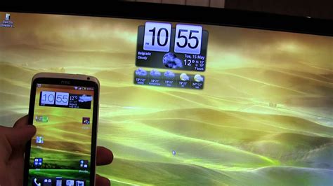 Htc One X Wallpaper On Pc With Htc Clock Widget Youtube
