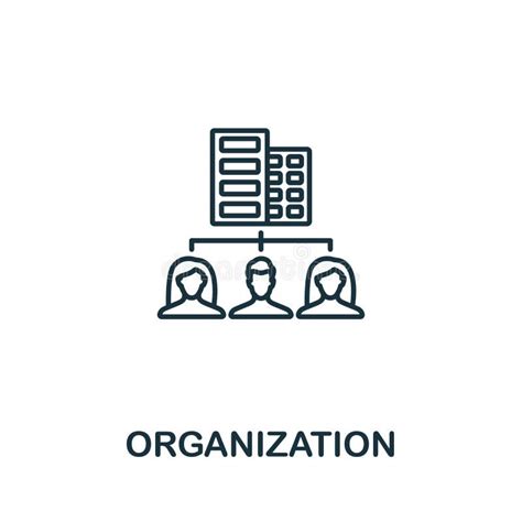 Organization Icon Monochrome Simple Company Structure Icon For Templates Web Design And