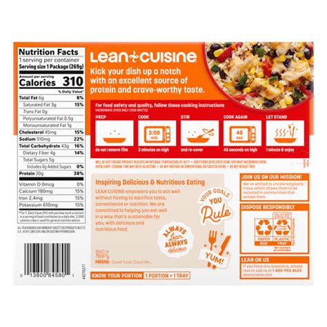 Lean Cuisine Protein Kick Unwrapped Chicken Burrito Frozen Meal 95