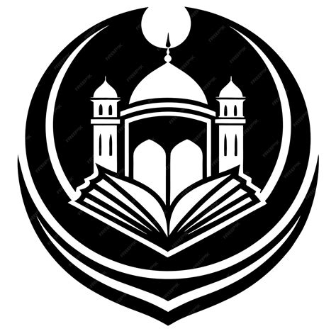 Логотип арабского исламского образования Премиум Ai сгенерированный вектор