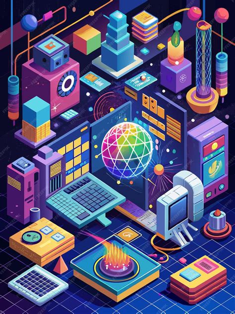 Quantum Computer Programming Vector Graphics Illustration Eps Source File Format Lossless