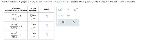solved decide whether each proposed multiplication or