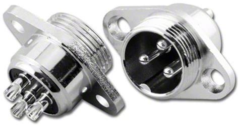 3 Pin Ham And Cb Radio Microphone Connector Panel Jack Ars 9303 Pnl M16
