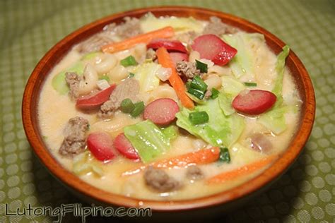 Chicken Macaroni Soup Sopas Recipe Filipino Recipes From Lutong