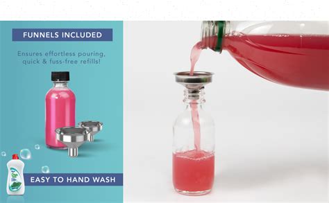 Heftman Glass Shot Bottles With Lids 12 Pack 60ml Empty Mini Bottles