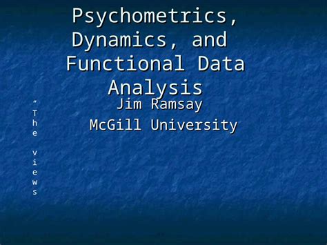 Ppt Psychometrics Dynamics And Functional Data Analysis Dokumentips
