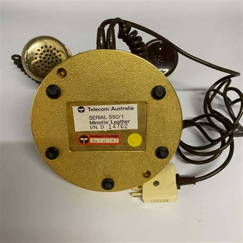 Vintage 1980s Telecom Australia Minette Leather Telephones